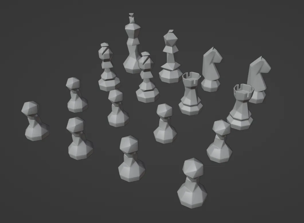 Triangular chess pieces by Jessie c | Download free STL model ...