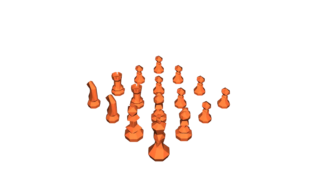 Triangular chess pieces by Jessie c | Download free STL model ...