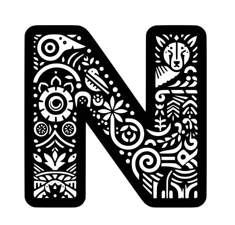 Crazy alphabet: Letter N by Nina Máčová | Download free STL model ...