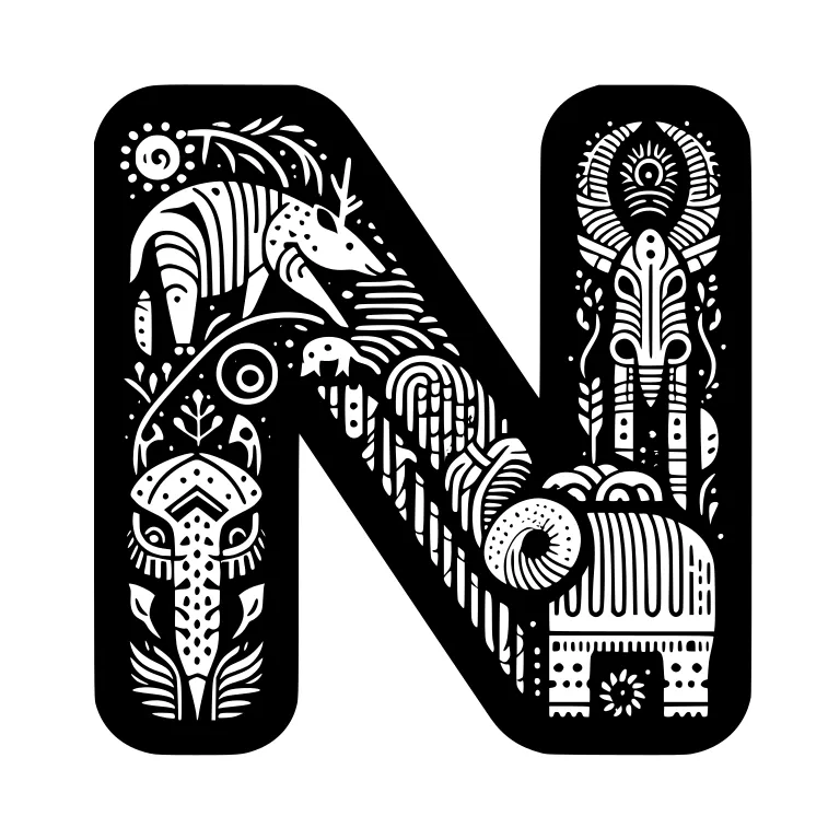 Crazy alphabet: Letter N by Nina Máčová | Download free STL model ...