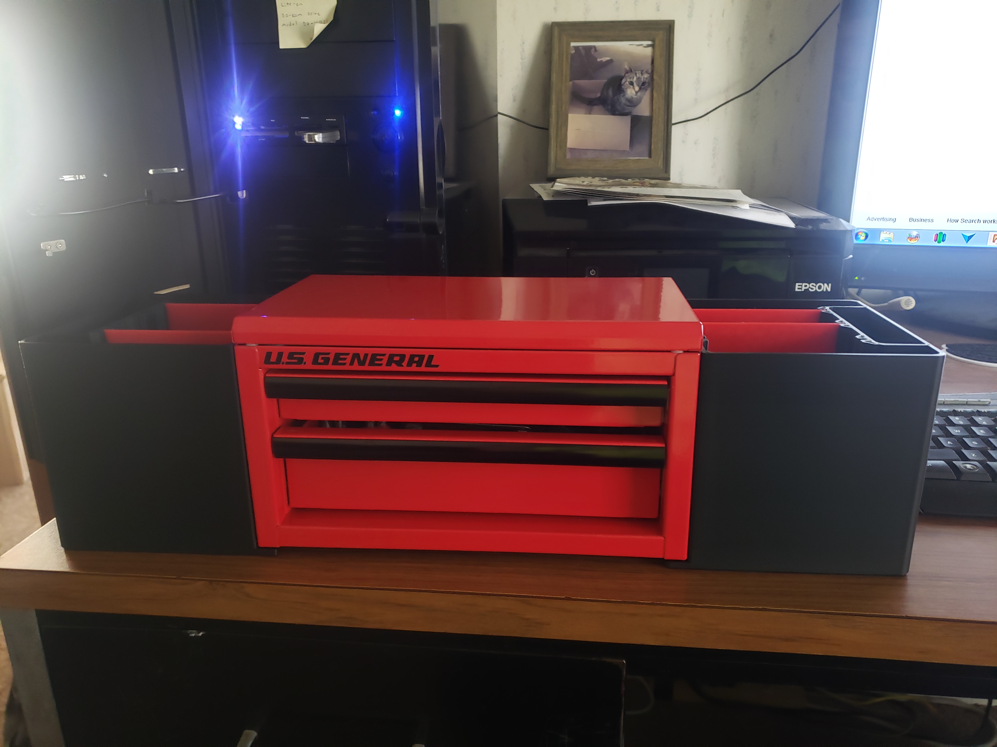 U.S. General Mini Toolbox Bin with handles and dividers. by Deifox ...