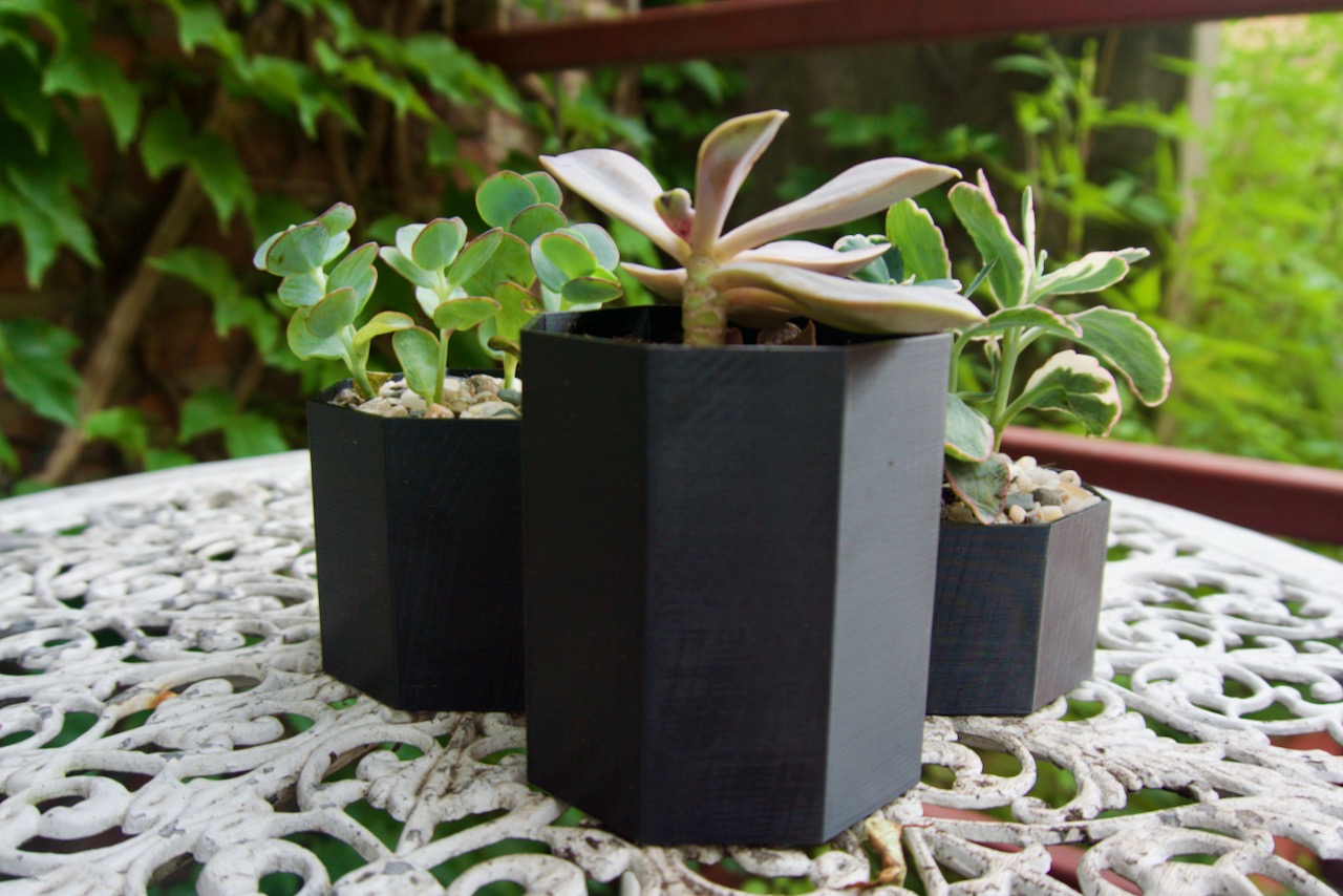 Staggered Octagon Planters (Holds 3 Plants) by Dannyji00 | Download ...