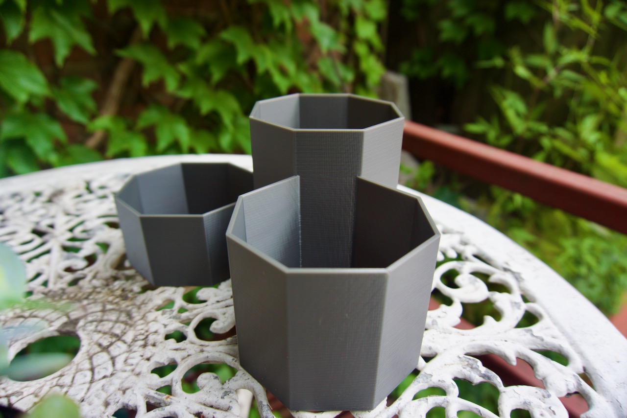Staggered Octagon Planters (Holds 3 Plants) by Dannyji00 | Download ...