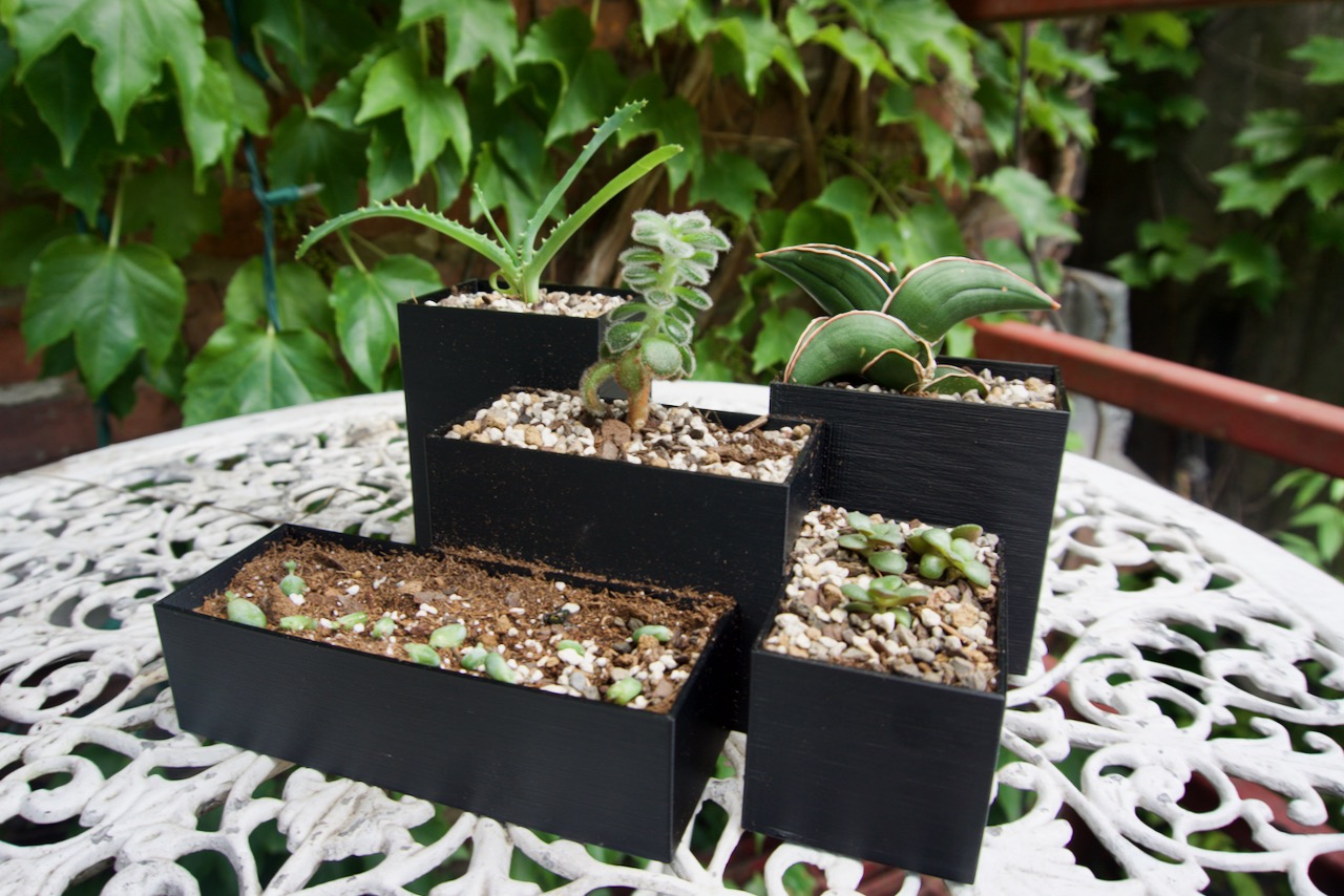 Staggered Planter (Holds 5 plants) by Dannyji00 | Download free STL ...