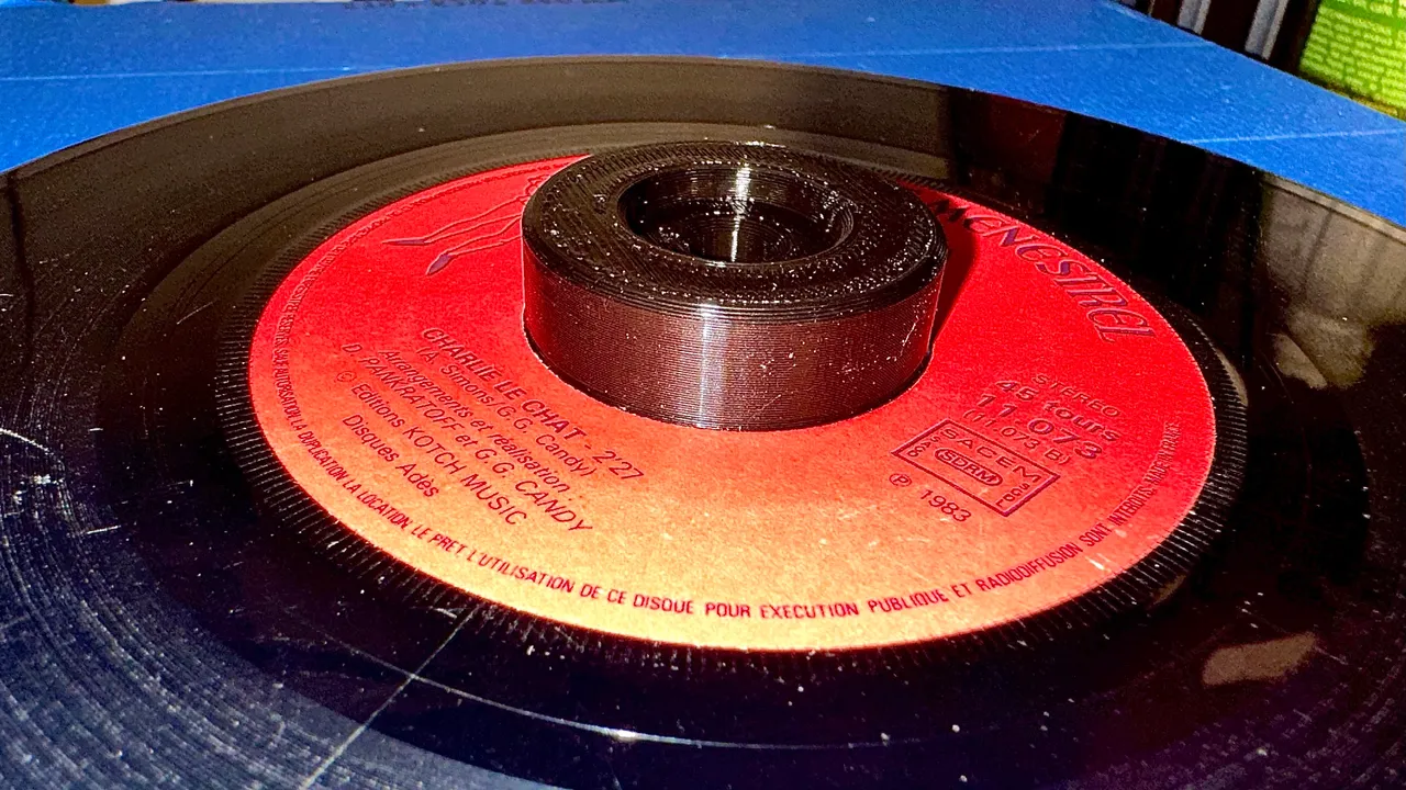 45 RPM Adapter V2 by Azrod | Download free STL model | Printables.com