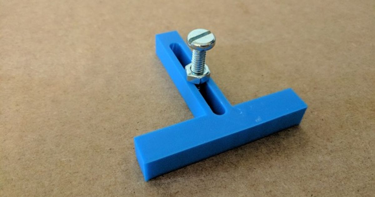 CNC "T" Hold-Down Clamp by Jeremy | Download free STL model ...