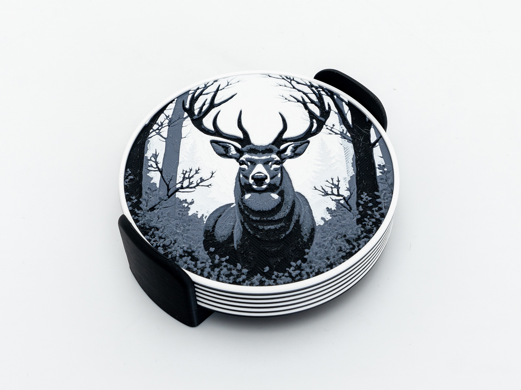 Midnight Forest Wildlife Coasters by Bamingo Design | Printables Store