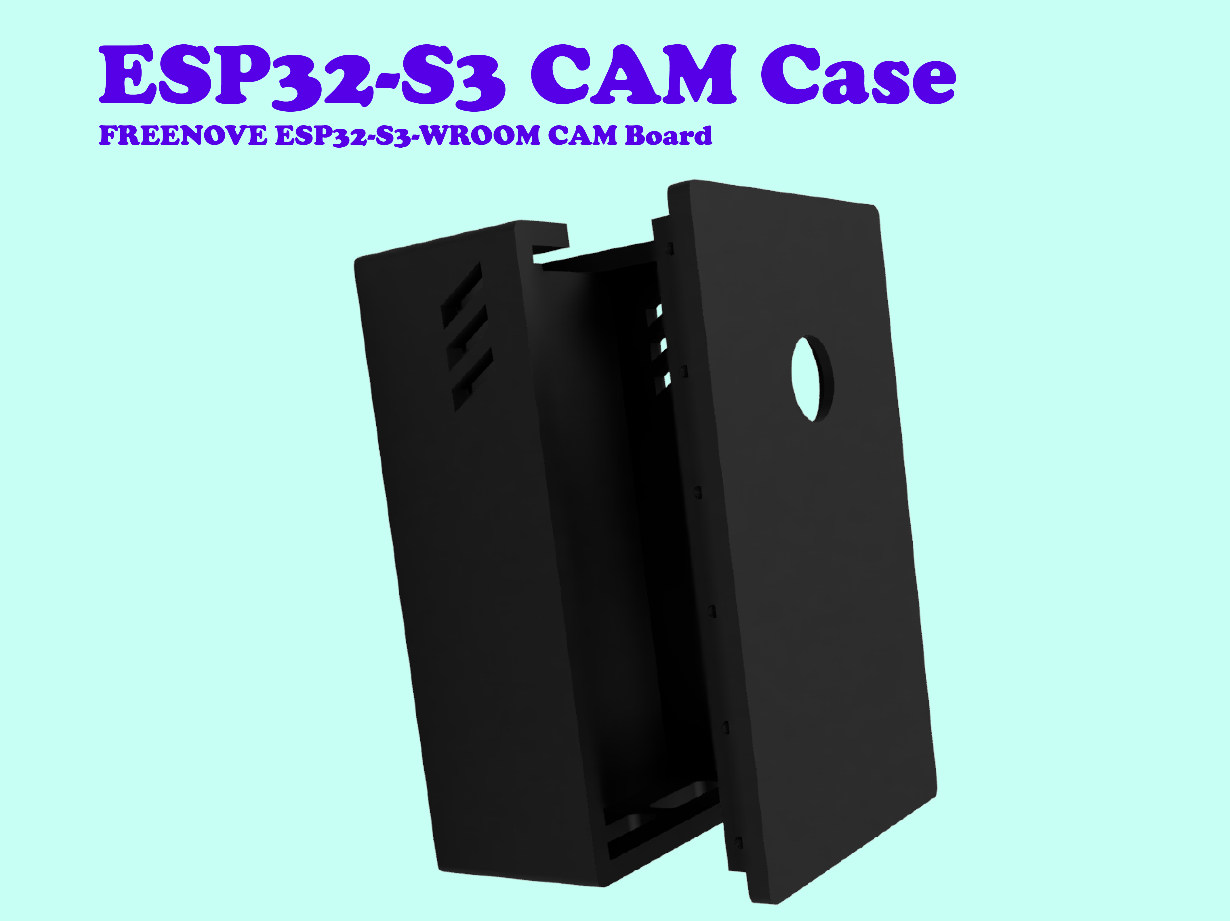 ESP32-S3 CAM Case SnapFit by The Craft & Pixel Pulse Lab | Download free STL model | Printables.com