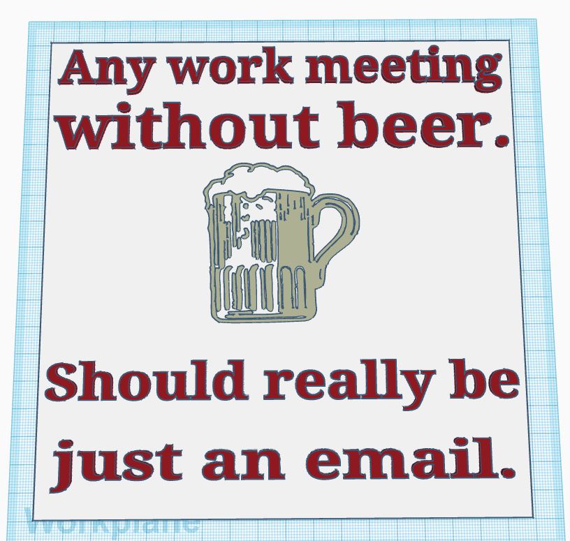 Work Email Sign by Phantom Printer | Download free STL model ...