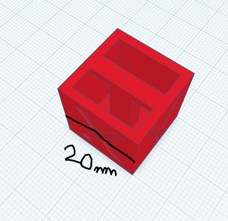 Calibration Cube XY 20mm - 2mm Wall by kry008 | Download free STL model | Printables.com
