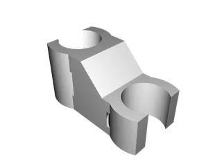 Dual Pipe Clamp 20mm by chall3ng3r | Download free STL model ...