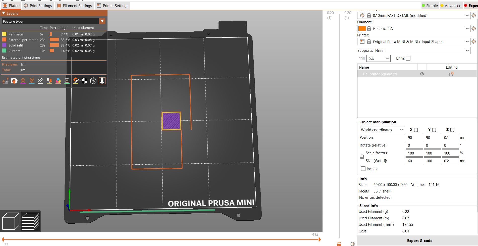 Just A Little Z Offset Calibration Square By Spacegal Download Free Stl Model 