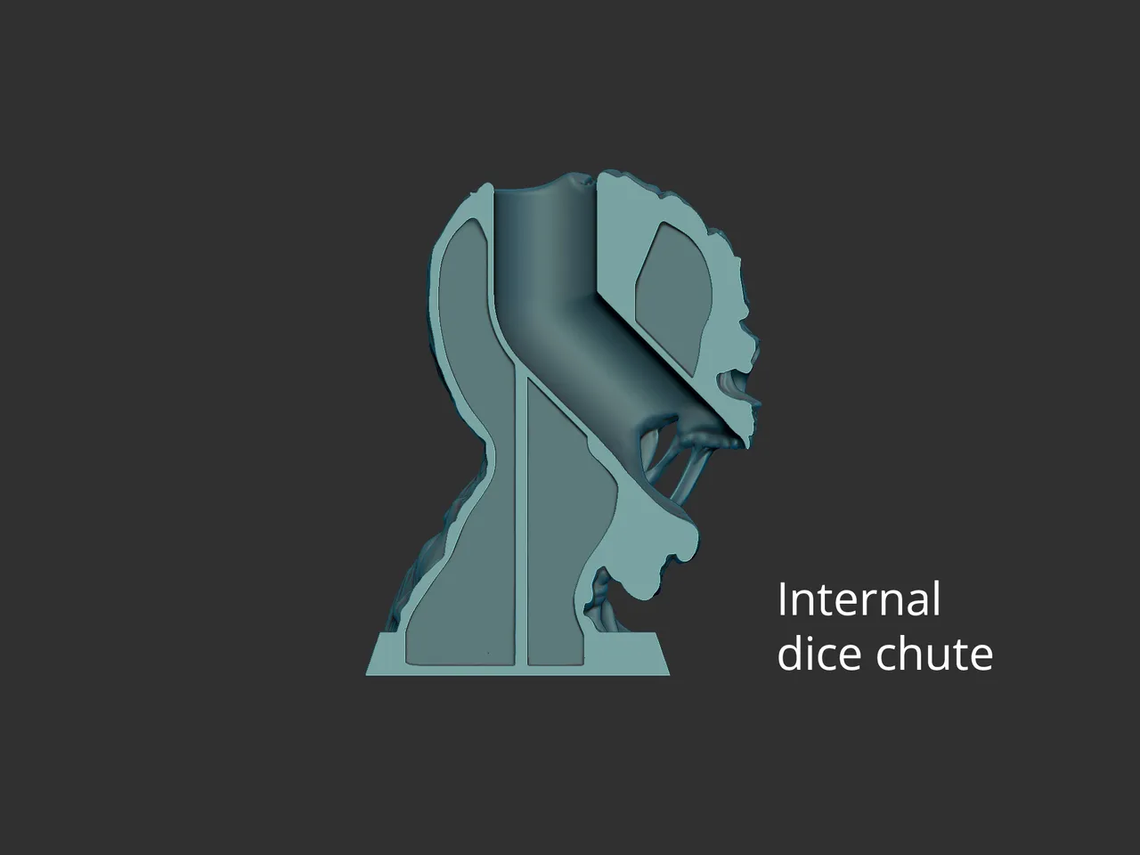 Dice Tower Zombie Head (Resin & FDM / presupported & Support free) by ...