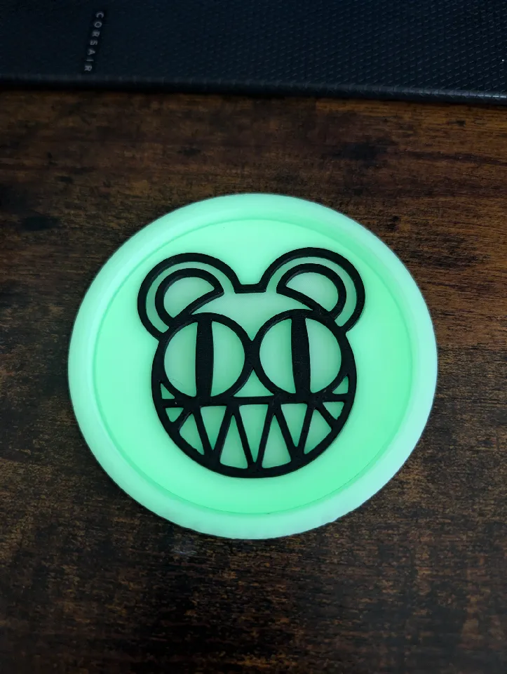 Radiohead Coaster by Missingno. | Download free STL model | Printables.com