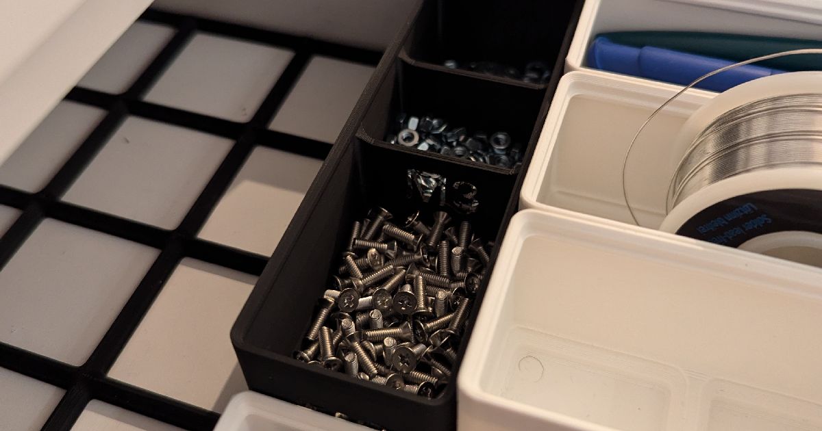 Gridfinity Bin M3 Screws etc by MrChrispk | Download free STL model | Printables.com