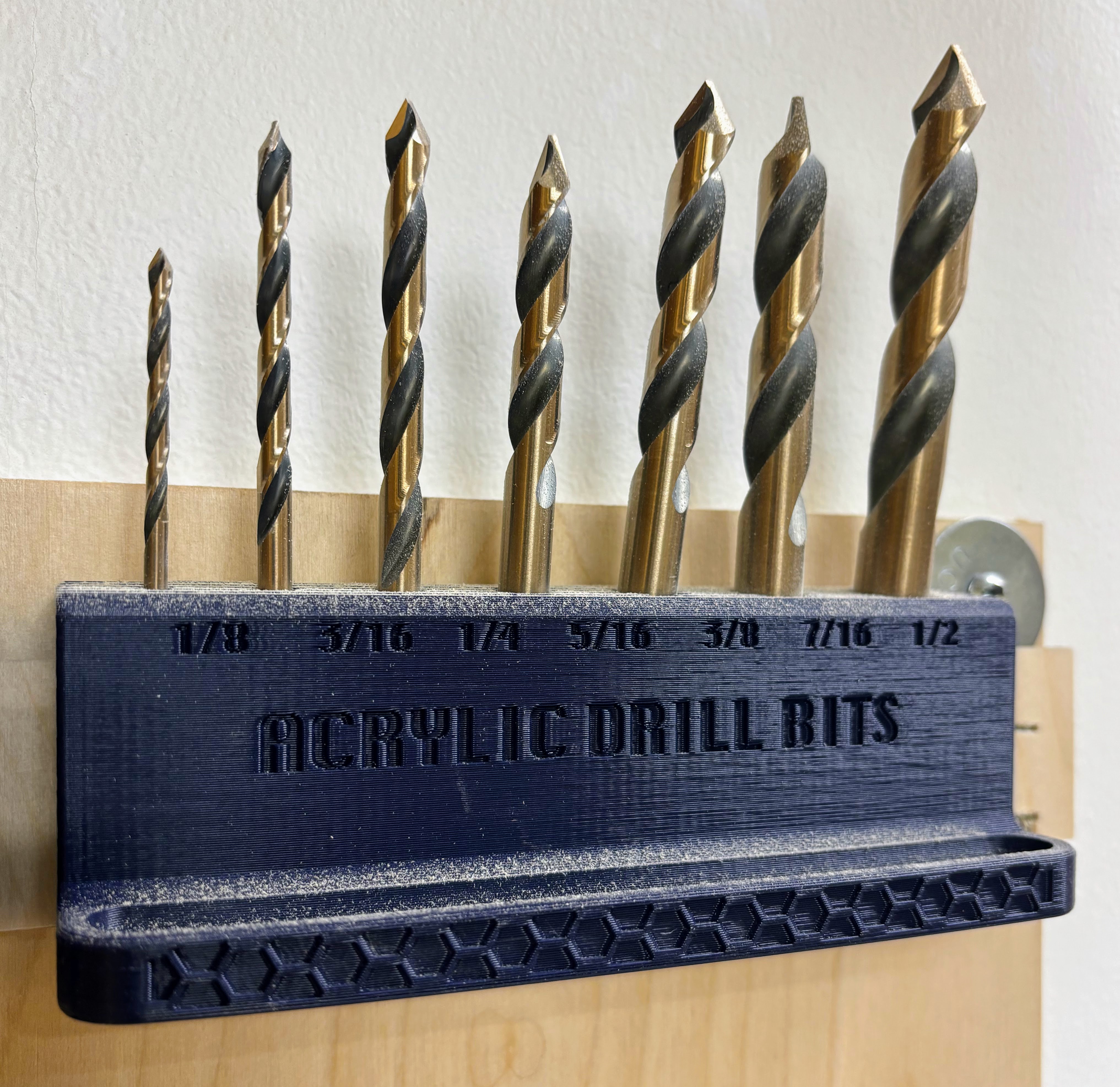 Acrylic Drill Bits Holder by Taylor | Download free STL model | Printables.com