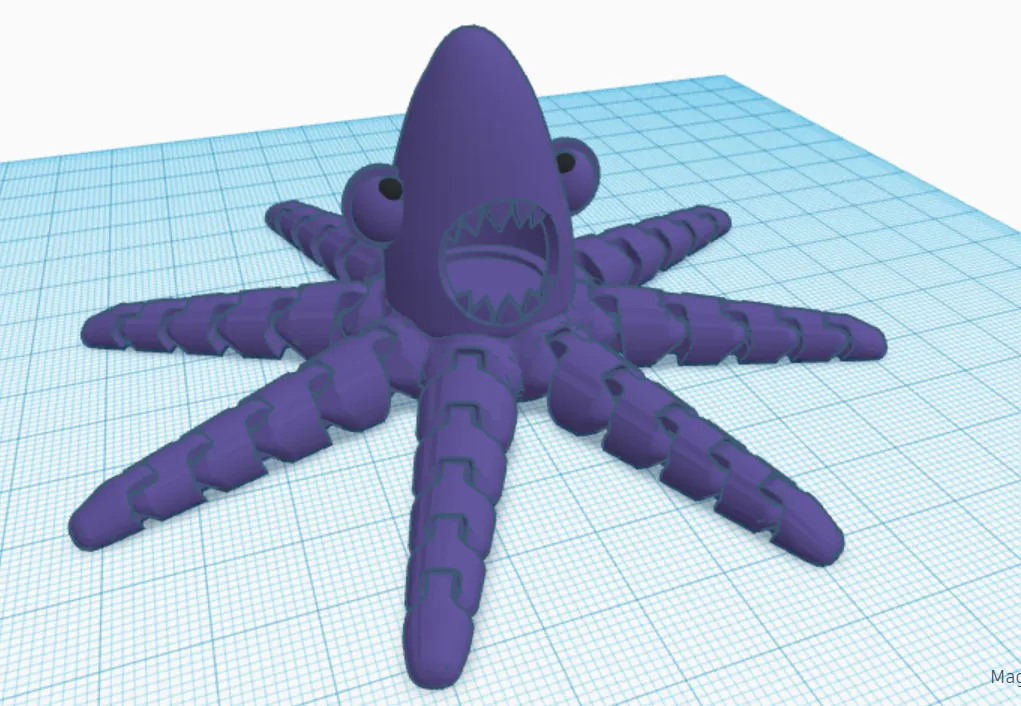 articulated sharkopus by Mees_Printing | Download free STL model ...