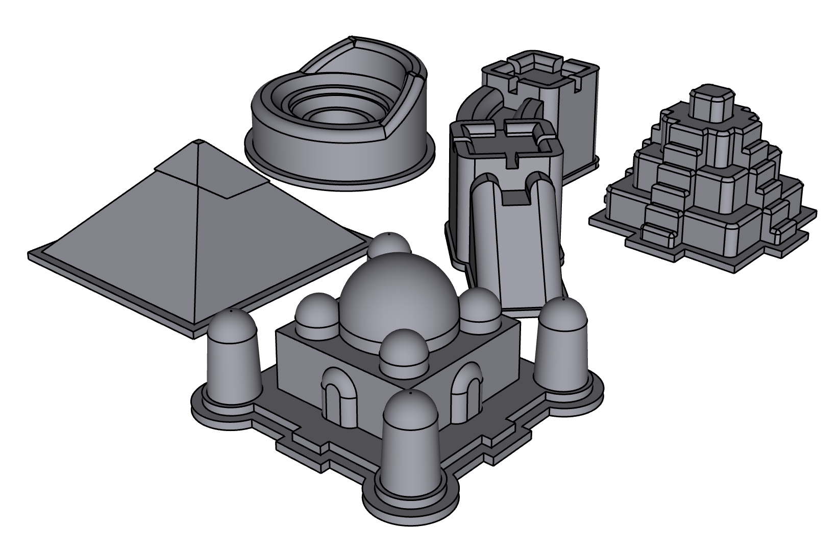Sand Mould Shapes – Wonders of the World by Kim Bauters | Download free ...