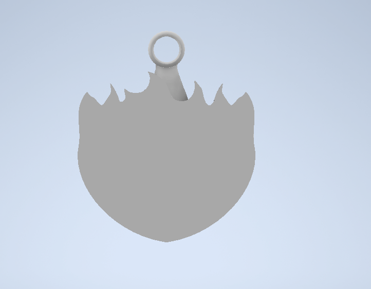 fire-heart necklace/keychain by fedecurtiii | Download free STL model ...