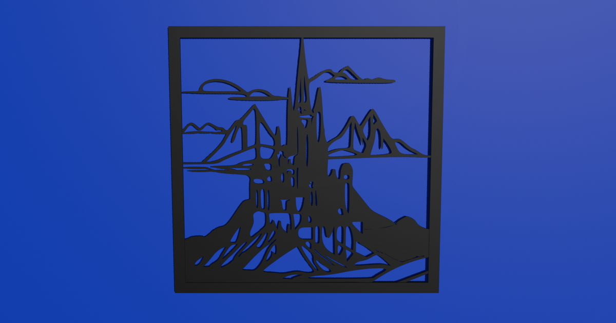 Wall Art - Castle by Pabl0 | Download free STL model | Printables.com