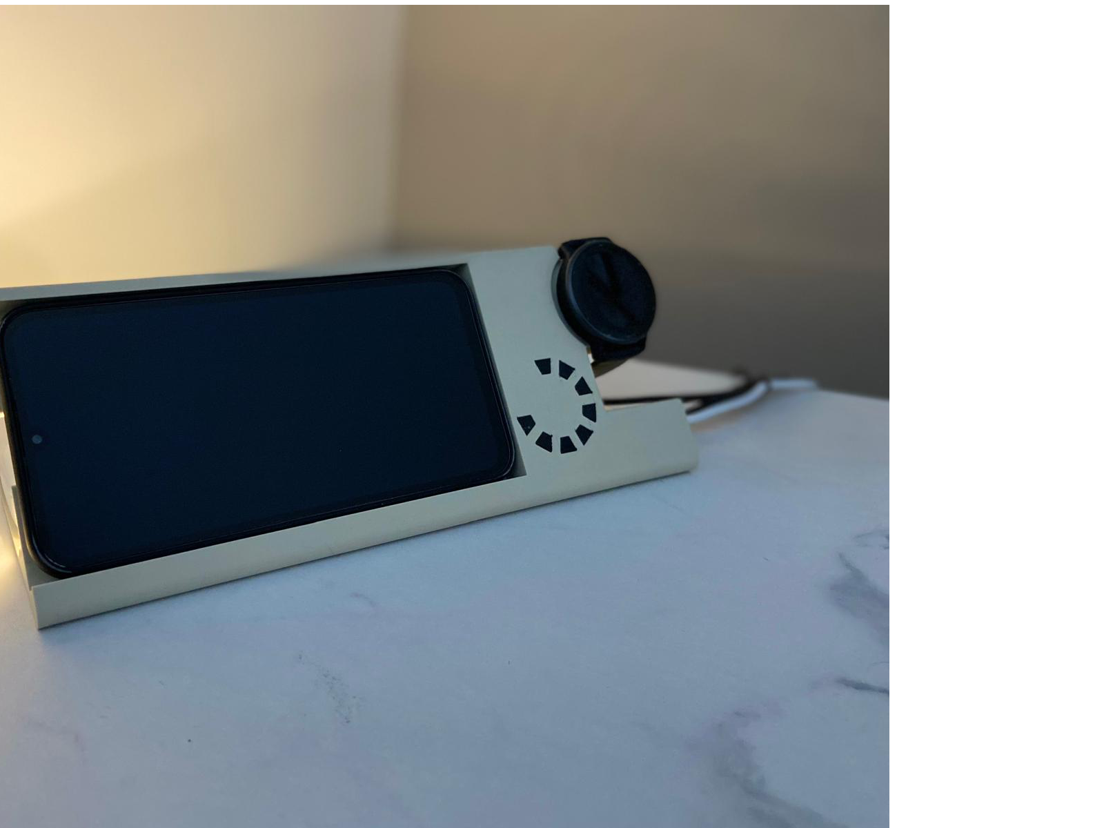 Charging station with LED light for the bedside table by DomiZz ...
