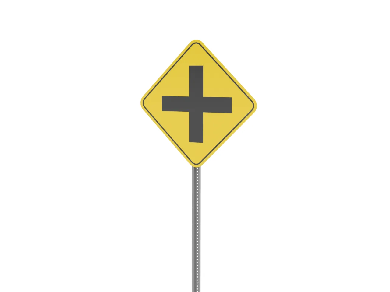 Scale Cross Road Ahead Sign by Henry Levesque | Download free STL model ...