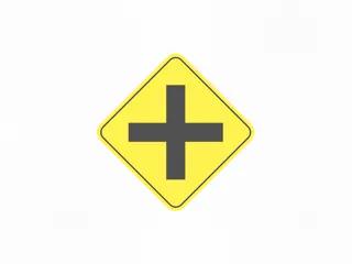 Scale Cross Road Ahead Sign by Henry Levesque | Download free STL model ...