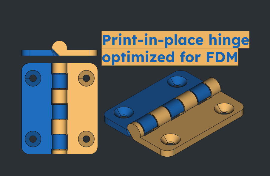 Print-in-place hinge optimized for FDM – Various Sizes by Rasmus ...