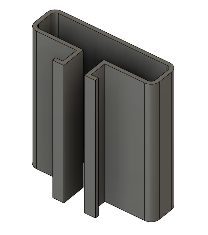 45x12 Cable Duct for 4545 Aluminium Profile by PolyGone | Download free ...