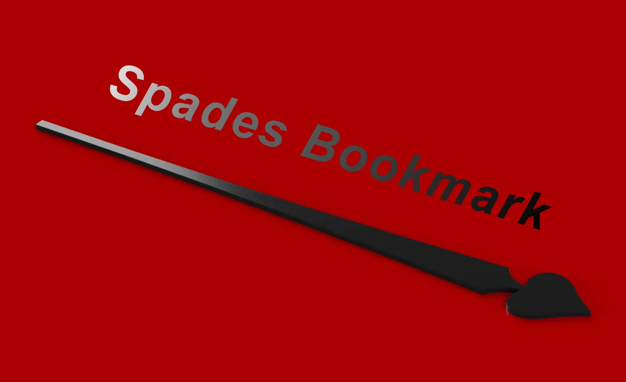 Bookmarks: Spades by Benji. | Download free STL model | Printables.com