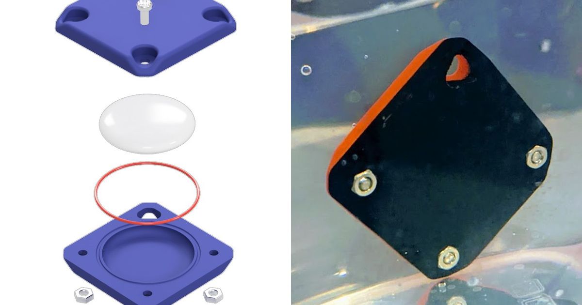 Waterproof AirTag Key Ring Case by Bryce | Download free STL model ...