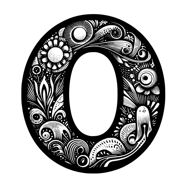 Crazy alphabet: Letter O by Nina Máčová | Download free STL model | Printables.com