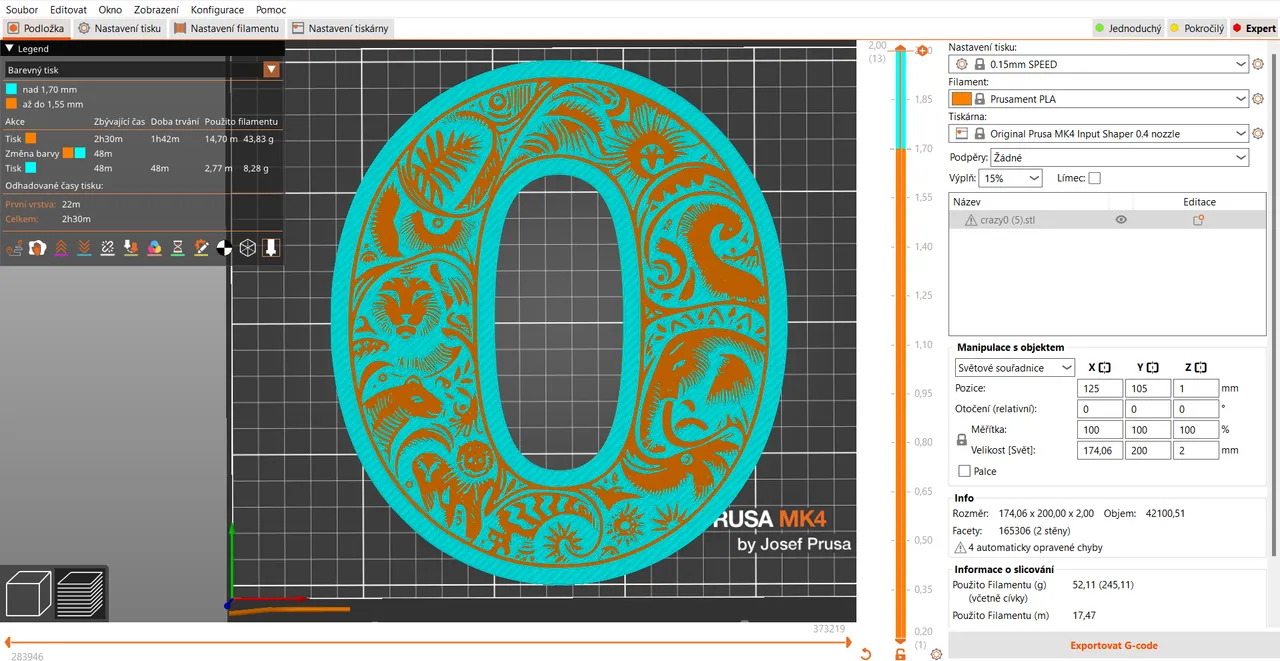 Crazy alphabet: Letter O by Nina Máčová | Download free STL model ...