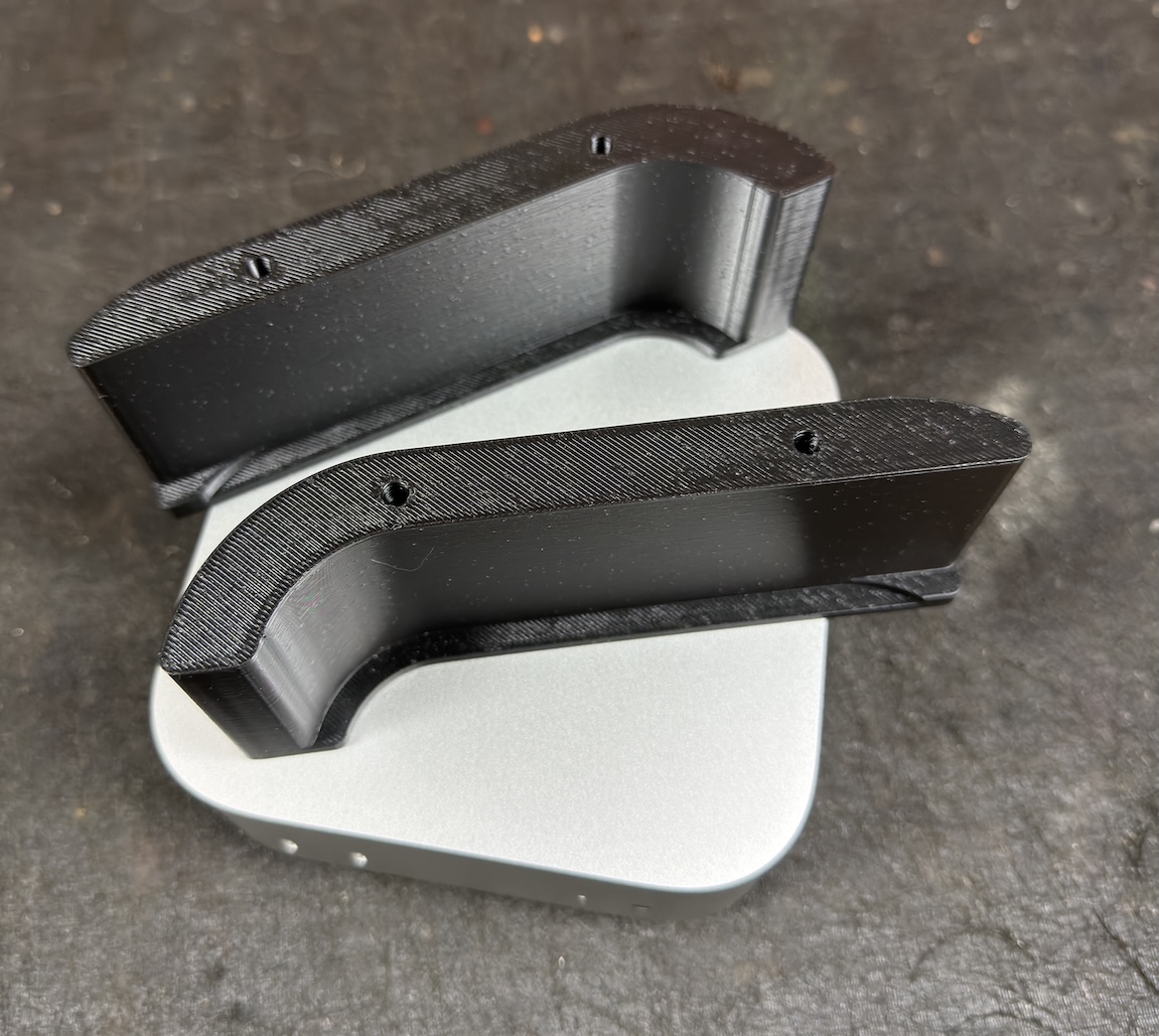 Mac Mini M4 Under Desk Mount by mikeymakesit | Download free STL model ...