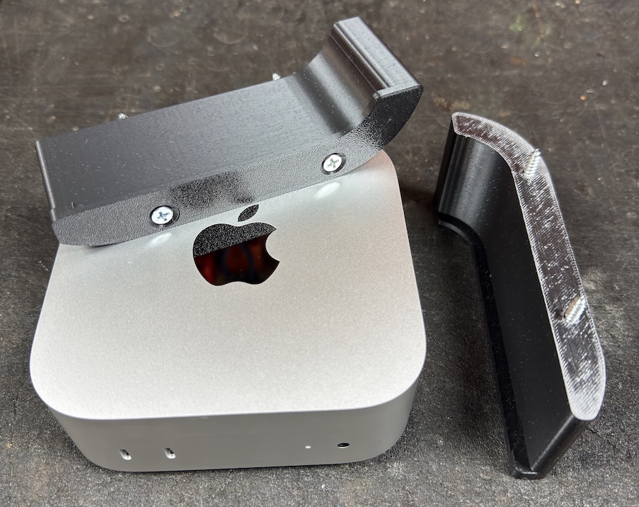 Mac Mini M4 Under Desk Mount by mikeymakesit | Download free STL model ...