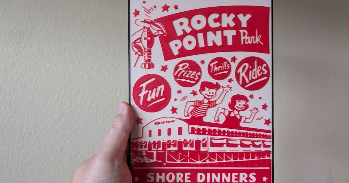 Rocky Point Park Flyer Recreation por Design•Slice•Print Studio | Descargar modelo STL gratuito ...