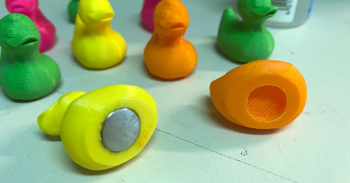 Rubber Duck Fridge Magnets by WHerzog | Download free STL model ...