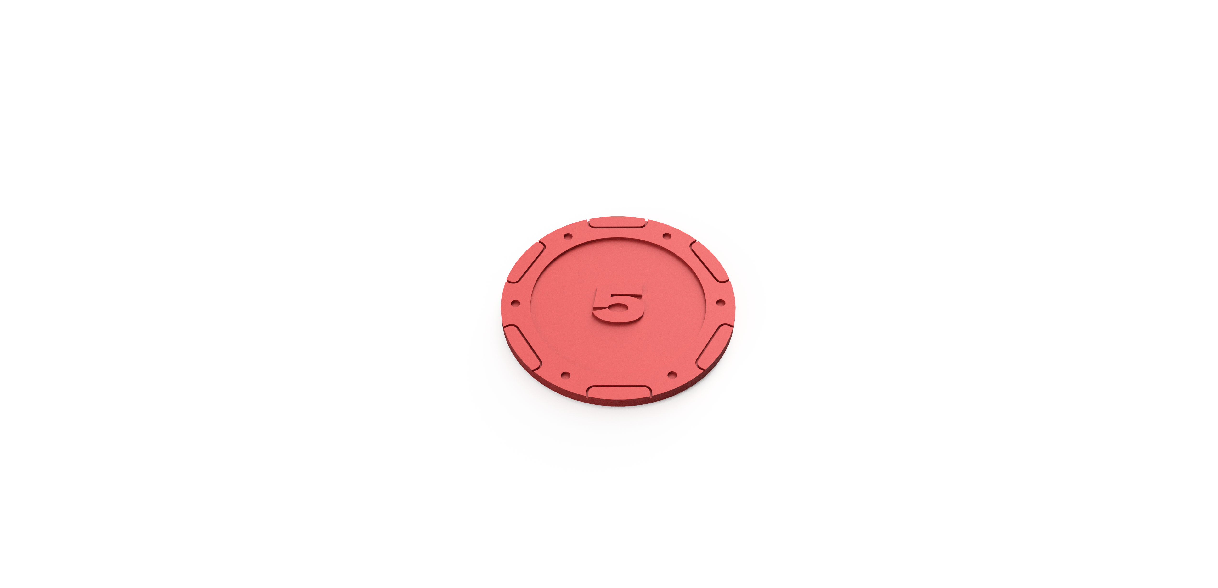 Poker Chips (Single Color) 单色扑克筹码 by Vio | Download free STL model ...