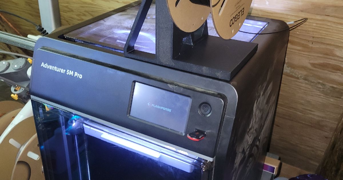 Flashforge AD5M Pro removeable top mount filament holder by SJ ...