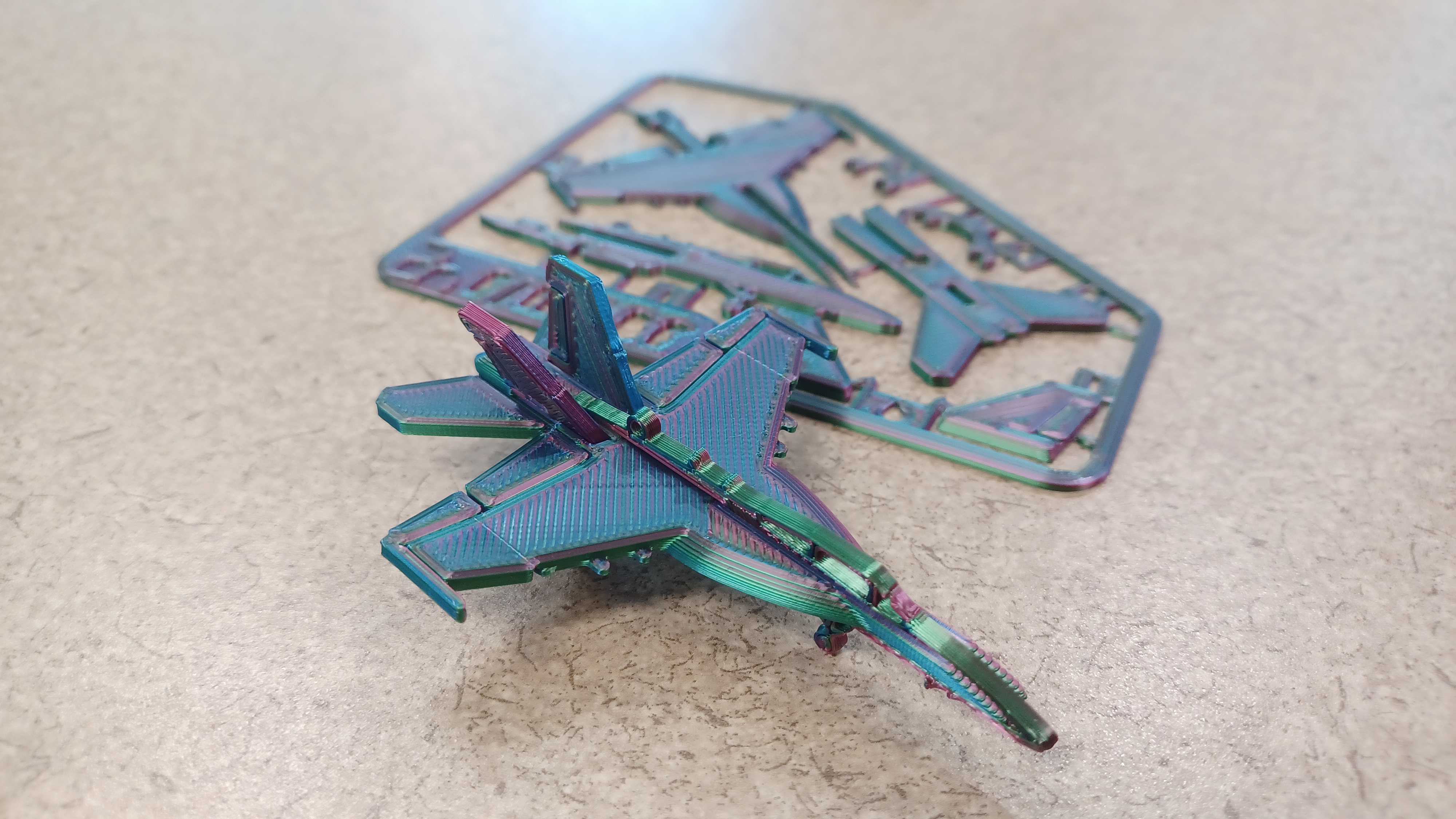 F/A-18F Model Aircraft Card with Compliant Folding Wings by benmoulton ...