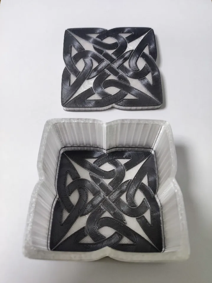 Box with celtic knot motif by Nina Máčová | Download free STL model ...