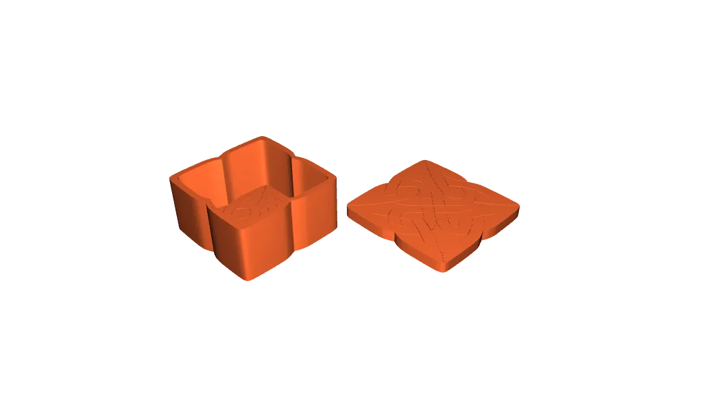 Box with celtic knot motif by Nina Máčová | Download free STL model ...