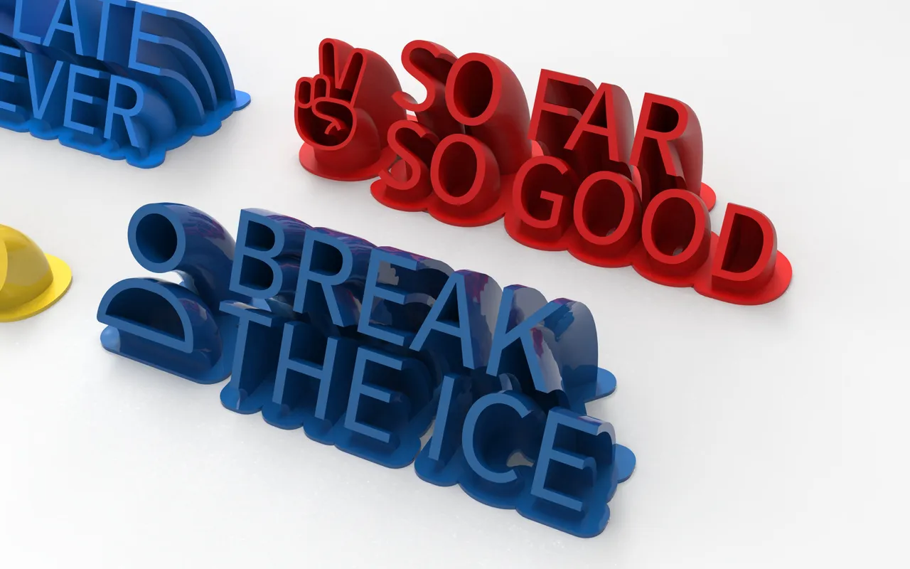 Desk Lettering - Slang by Info Sakkez | Download free STL model ...