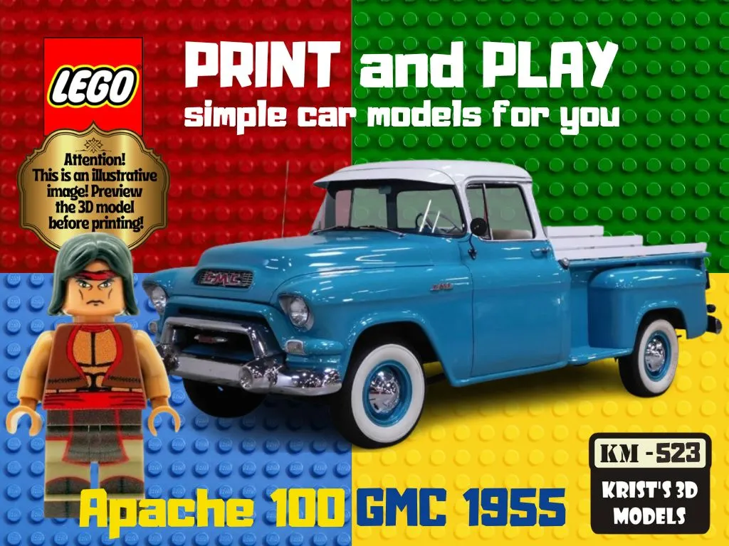 LEGO GMC 1955 APACHE 100 by Mgr. Pavel Krist | Download free STL model ...