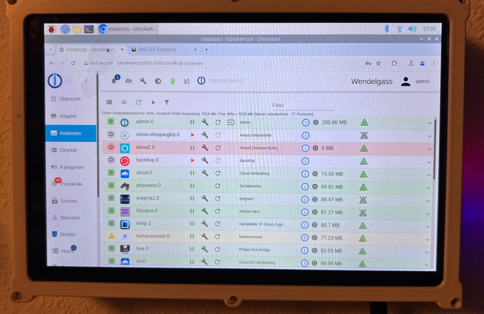 Raspberry Pi Box inkl. Ambiente LEDs (WLED) für IOBroker SmartHome ...
