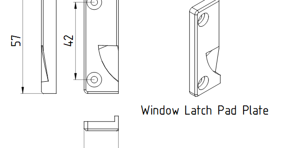 Windows Latch Wedge Pad by DIllY Daily | Download free STL model ...