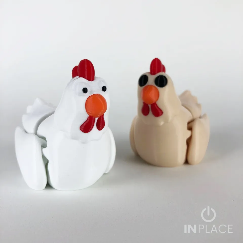 Cute Chicken Articulated by inplace | Download free STL model ...