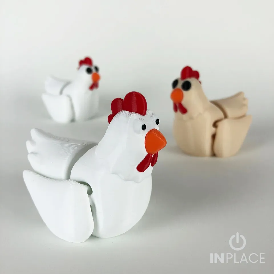 Cute Chicken Articulated by inplace | Download free STL model ...