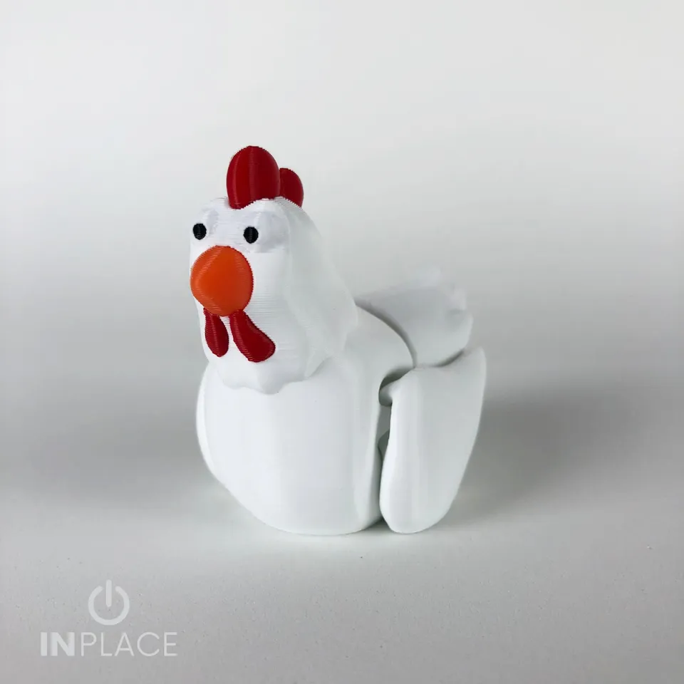Cute Chicken Articulated by inplace | Download free STL model ...