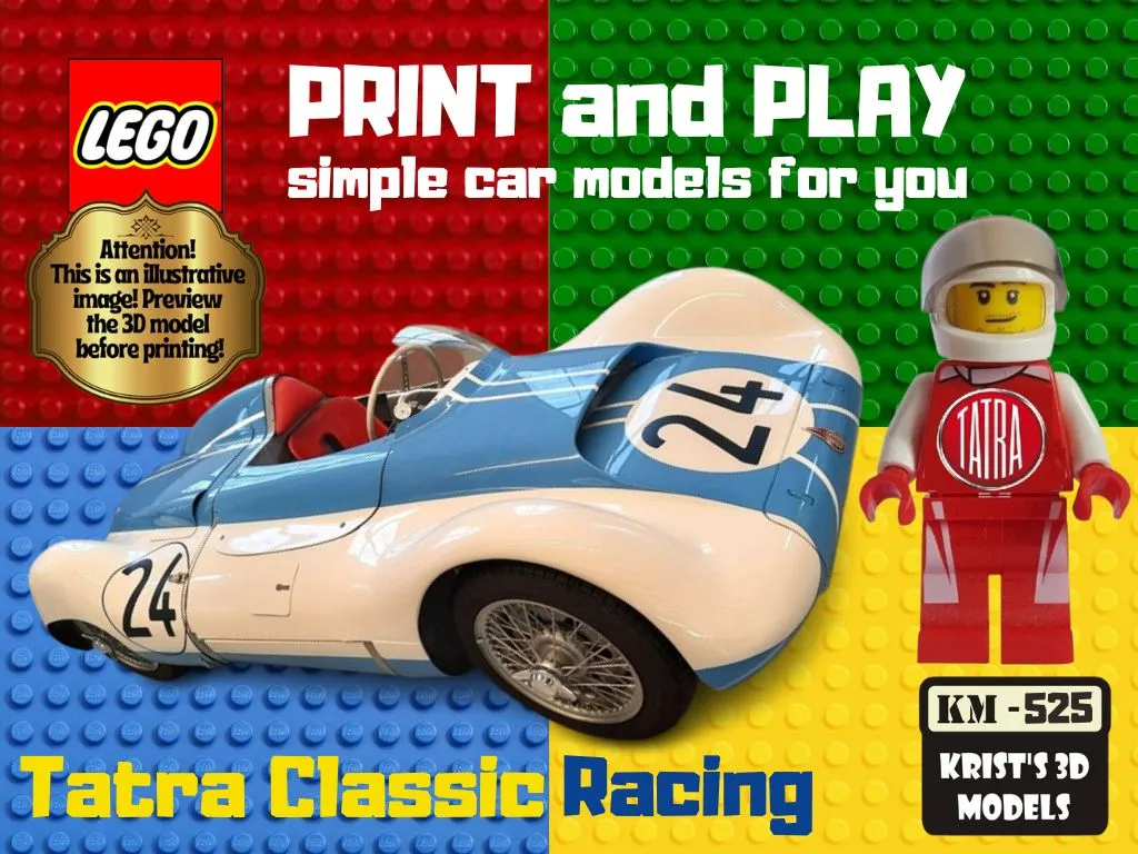 LEGO Tatra Classic Racing by Mgr. Pavel Krist | Download free STL model ...